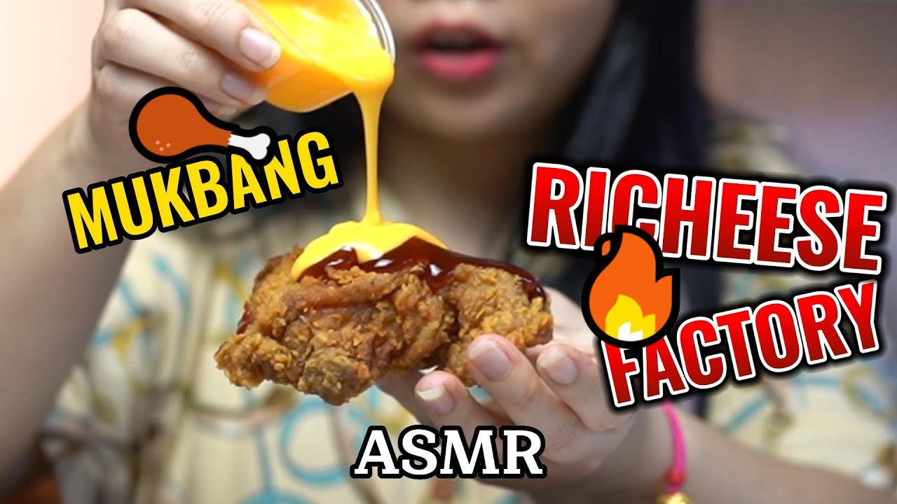 MUKBANG RICHEESE FACTORY - MAKAN AYAM RICHEESE KRIUK KRIUK # ...