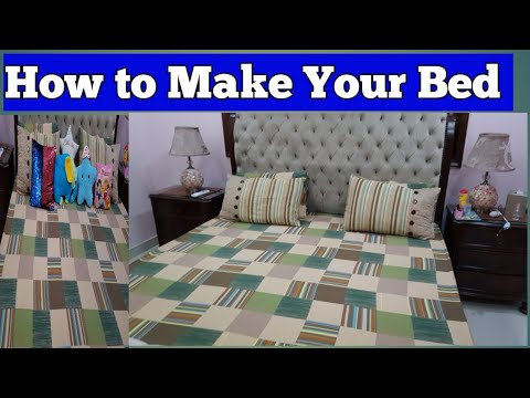 How to Perfectly Make A Bed in 5 Minutes || How to Put Bedsheet || Put ...