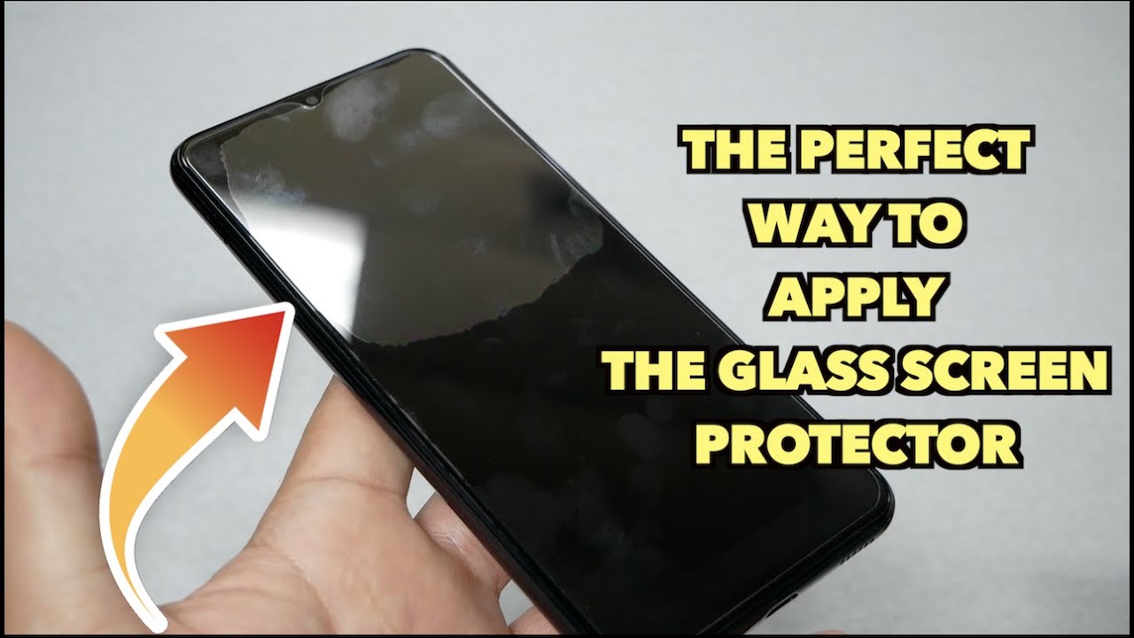This is the easiest method to apply Glass Screen protector to your ...
