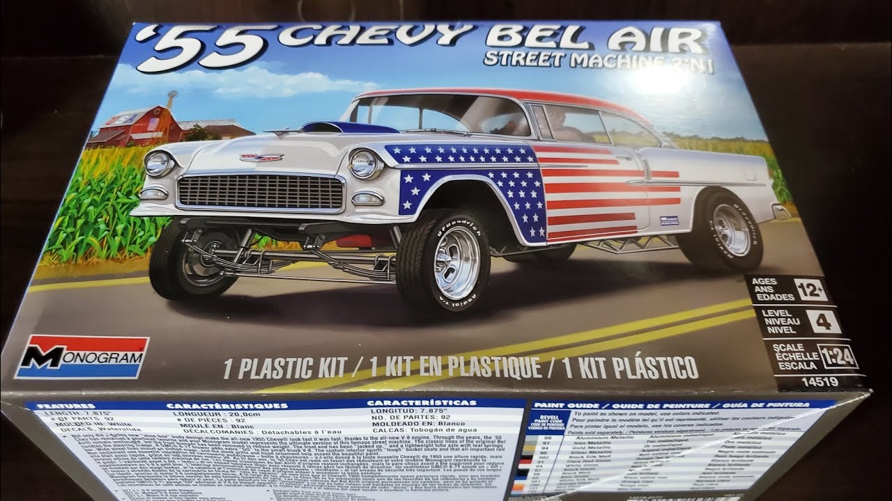 Monogram '55 Chevy Bel Air Street Machine 2n1 Before you Buy /Box ...