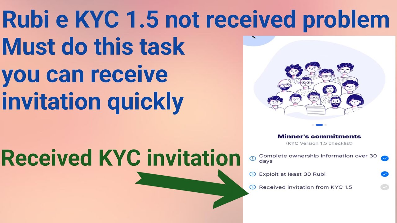 Received invitation from kyc 1.5 Rubi || How to receive kyc invitation on Rubi || Rubi Kyc #kyc ...