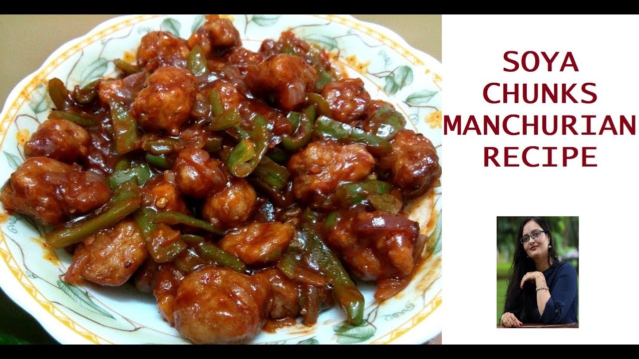 Soya Chunks Manchurian Recipe|Soya Chunk Recipe|Healthy Appetizer ...