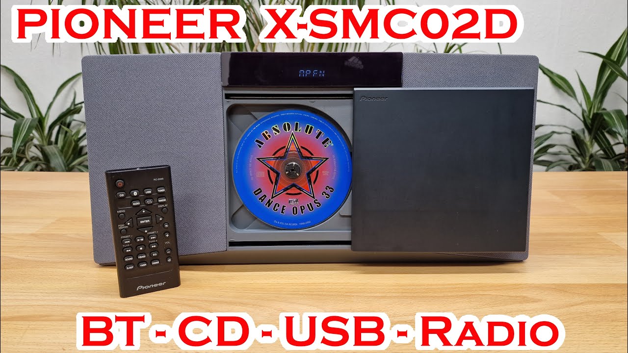 PIONEER X SMC02D Slim CD Micro System - YouTube