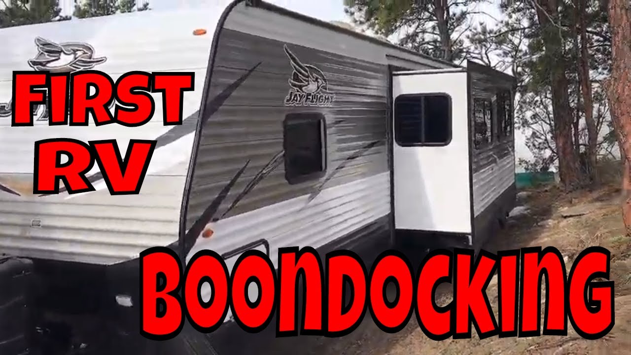 First RV Boondocking #trailer tour - YouTube