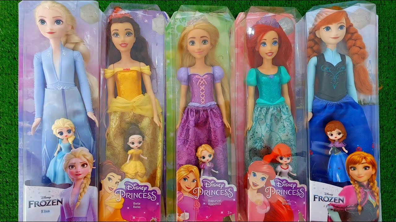 ASMR Unboxing Mattel Disney Princess Spin & Reveal Surprise Dolls ...