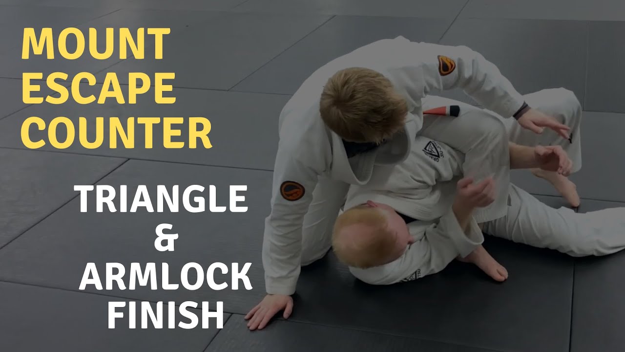 Triangle & Armlock Submission: Mount Escape Counter - YouTube