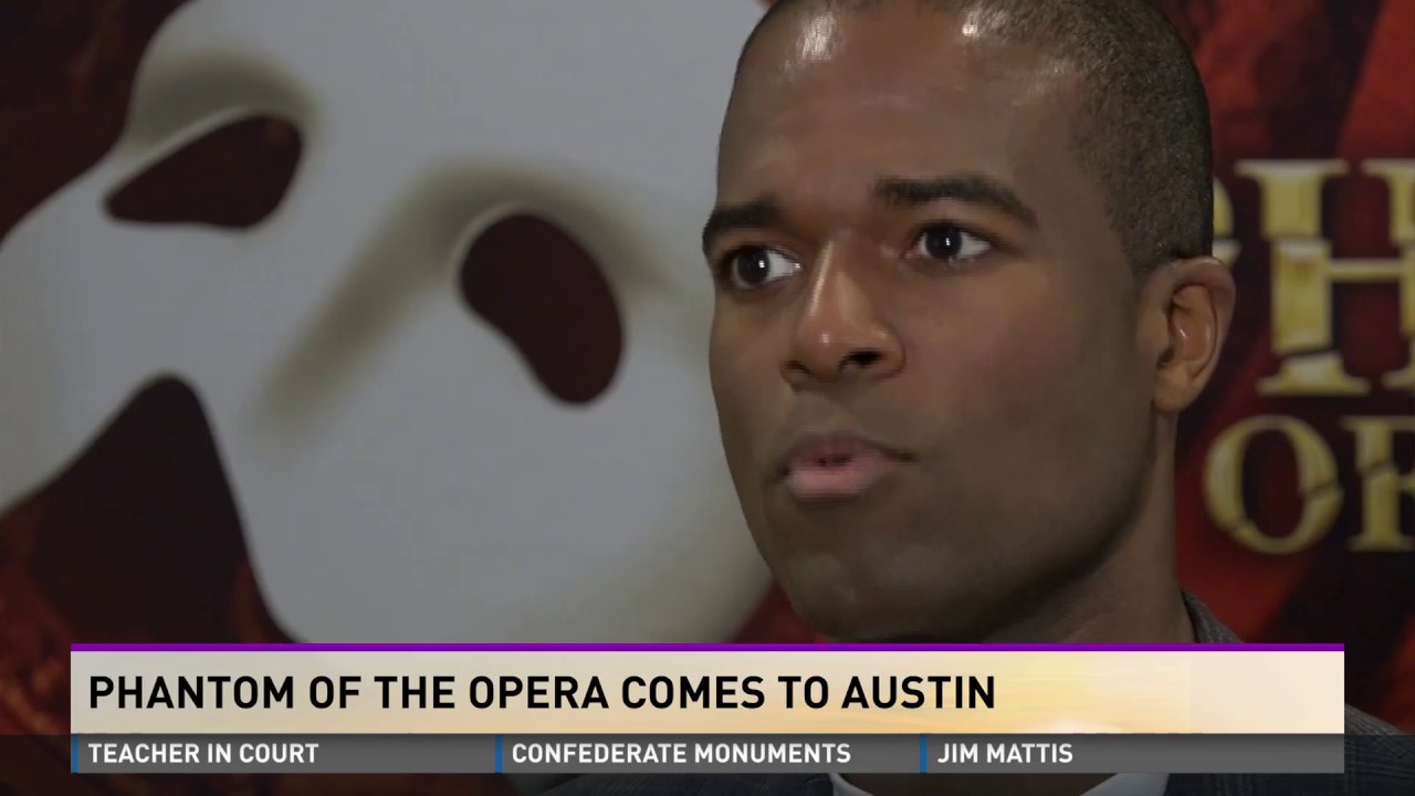 First touring African-American 'Phantom' actor comes to Austin - YouTube