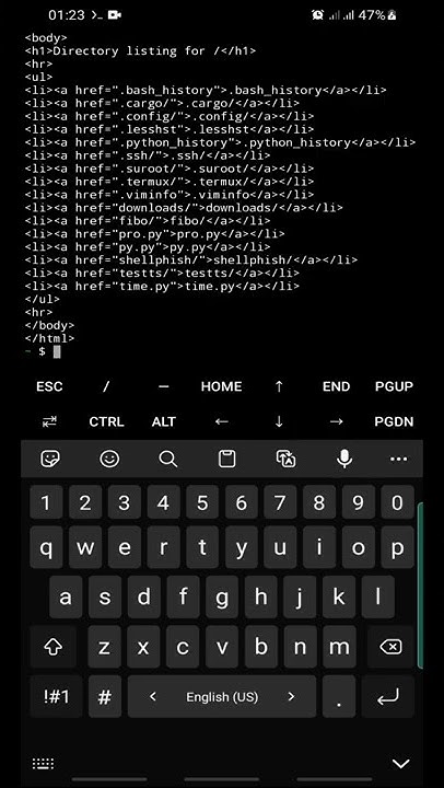 How run http server with termux? - YouTube