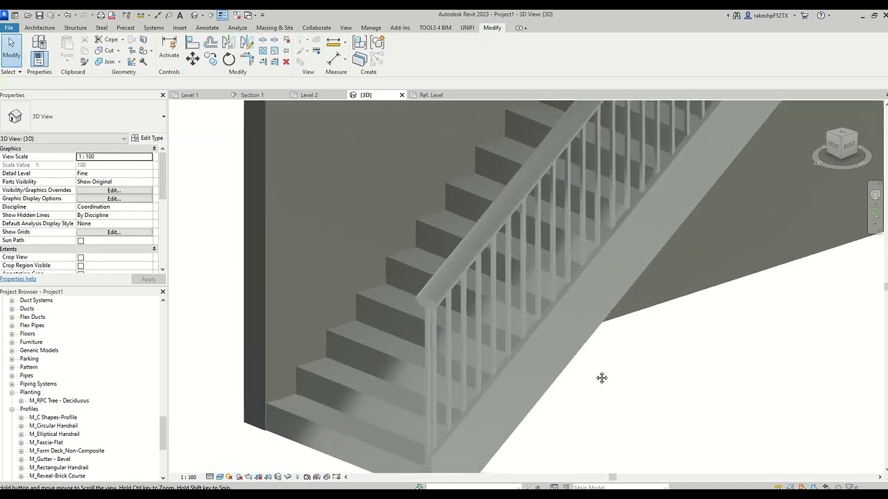 Top Rail Type edit in Revit - YouTube