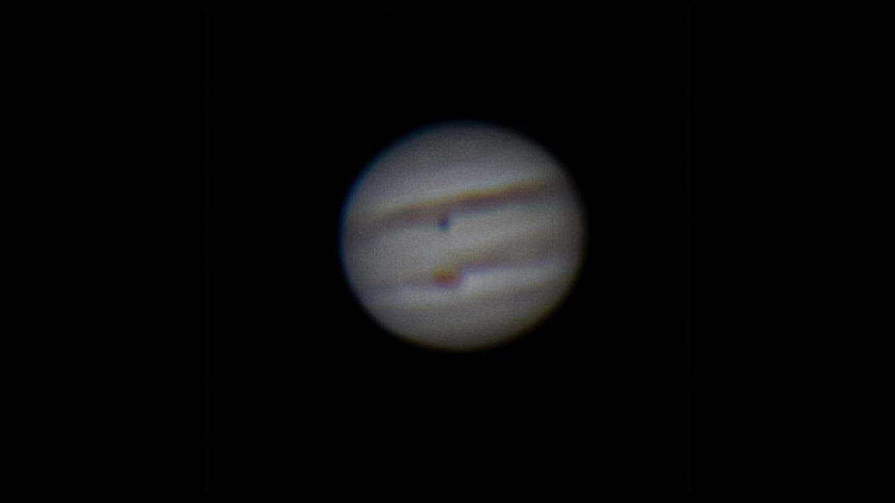 Solar Eclipse on Jupiter, from Earth - YouTube
