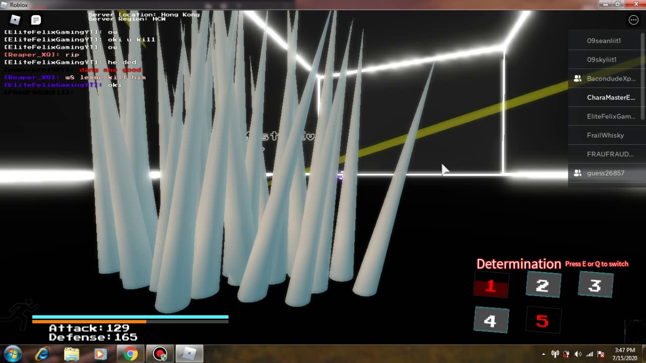 Roblox SoulShatters Test Place - 1v2 and 1v1 with Glitchtale Chara ...