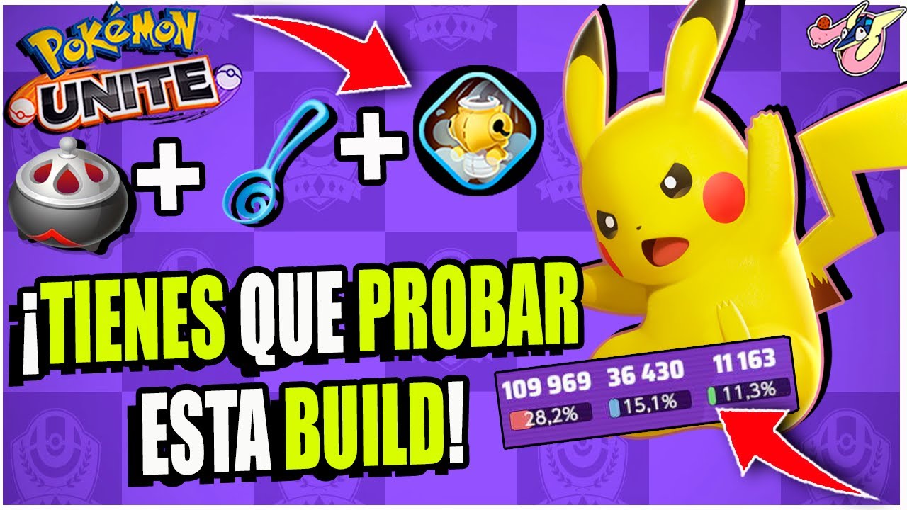 🔥¡LA MEJOR BUILD de PIKACHU DESPUES del BUFF / POKEMON UNITE!🔥 - YouTube
