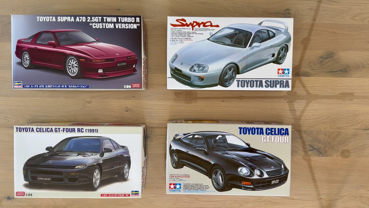 Toyota sports cars from the 90's 1:24 scale model kits - A brief ...