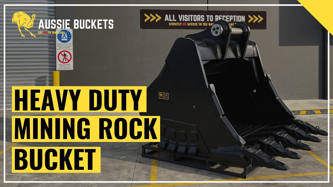 Aussie Buckets Heavy Duty Mining Rock Bucket Walkaround | Aussie ...