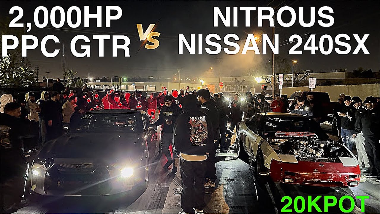 20K RACE PPC GTR VS NITROUS 240SX #mexico #racing #nissan #gtr #nitrous ...