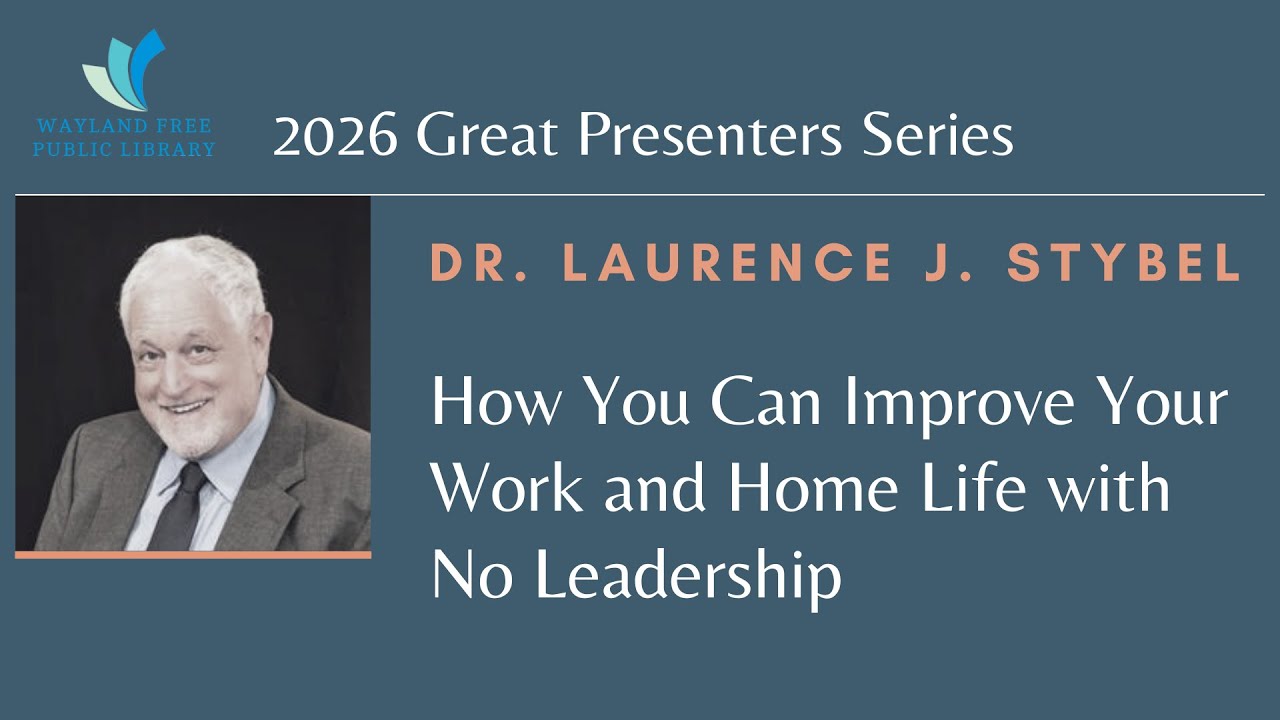 Great Presenters: Dr. Laurence J. Stybel - YouTube
