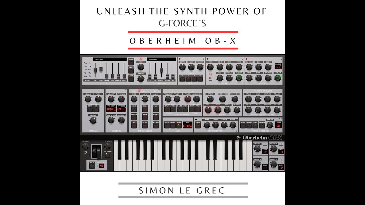 GForce Oberheim OB-X | Presets Preview (No Talk) - YouTube