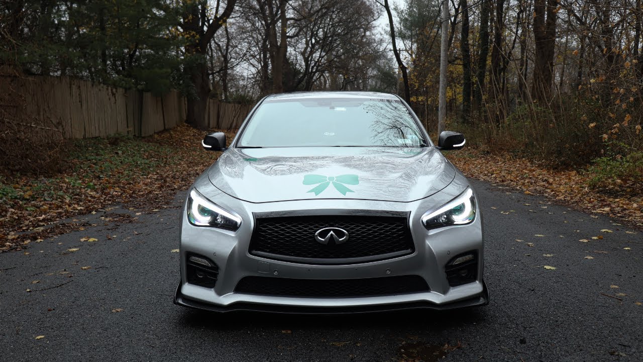 NEW CUSTOM HEADLIGHTS FOR THE Q50! (Vlog, carshow and takeover) - YouTube