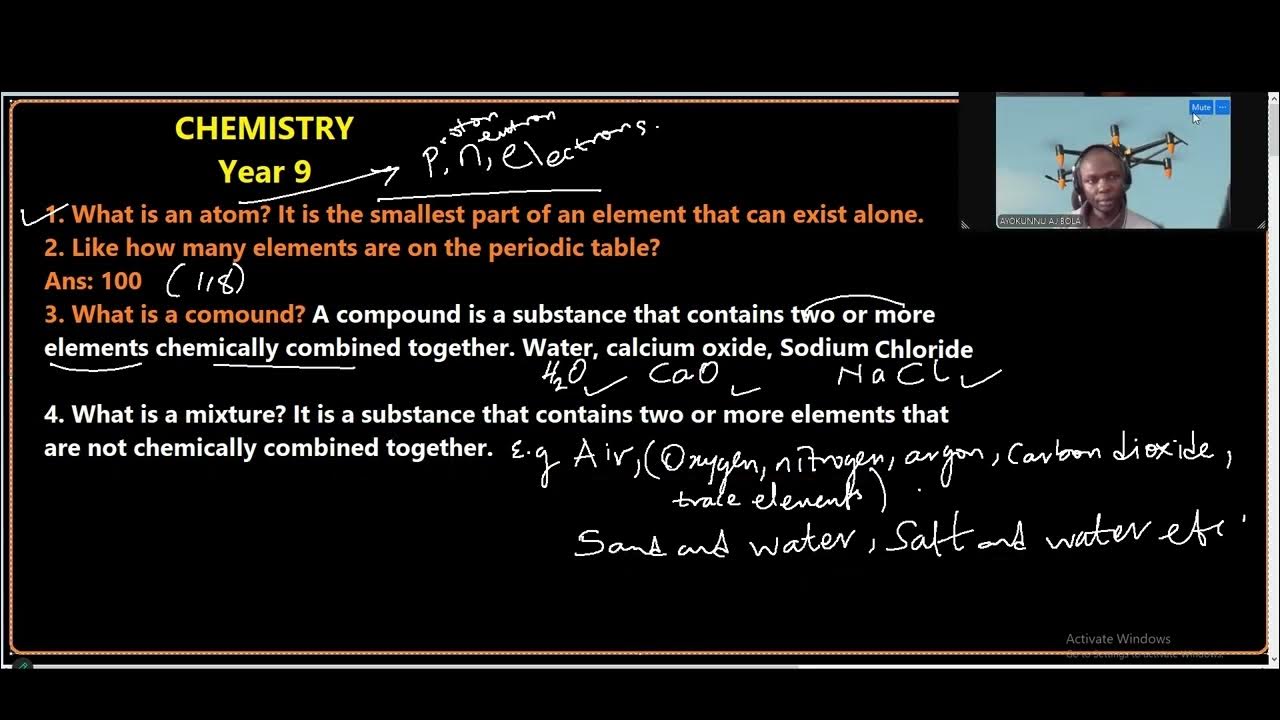 GRADE 9 SCIENCE REVIEW | CHEMISTRY - YouTube