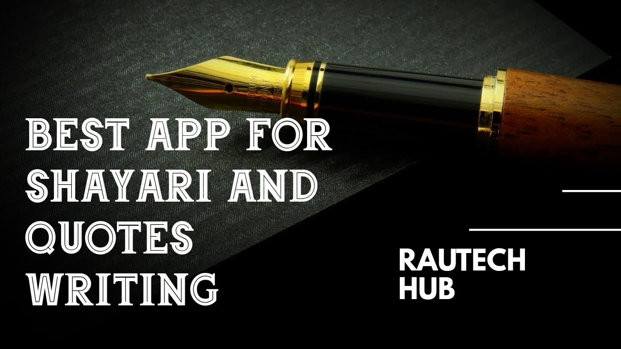 Best app for writing quote & shayari | How to create writing post for ...