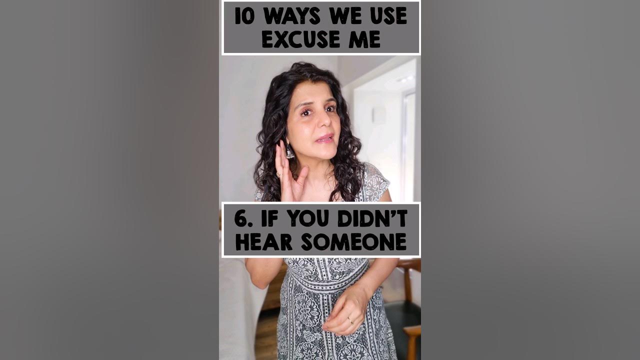 10 Different Ways to Say Excuse Me | #shorts #english #learnenglish #spokenenglish #trending ...