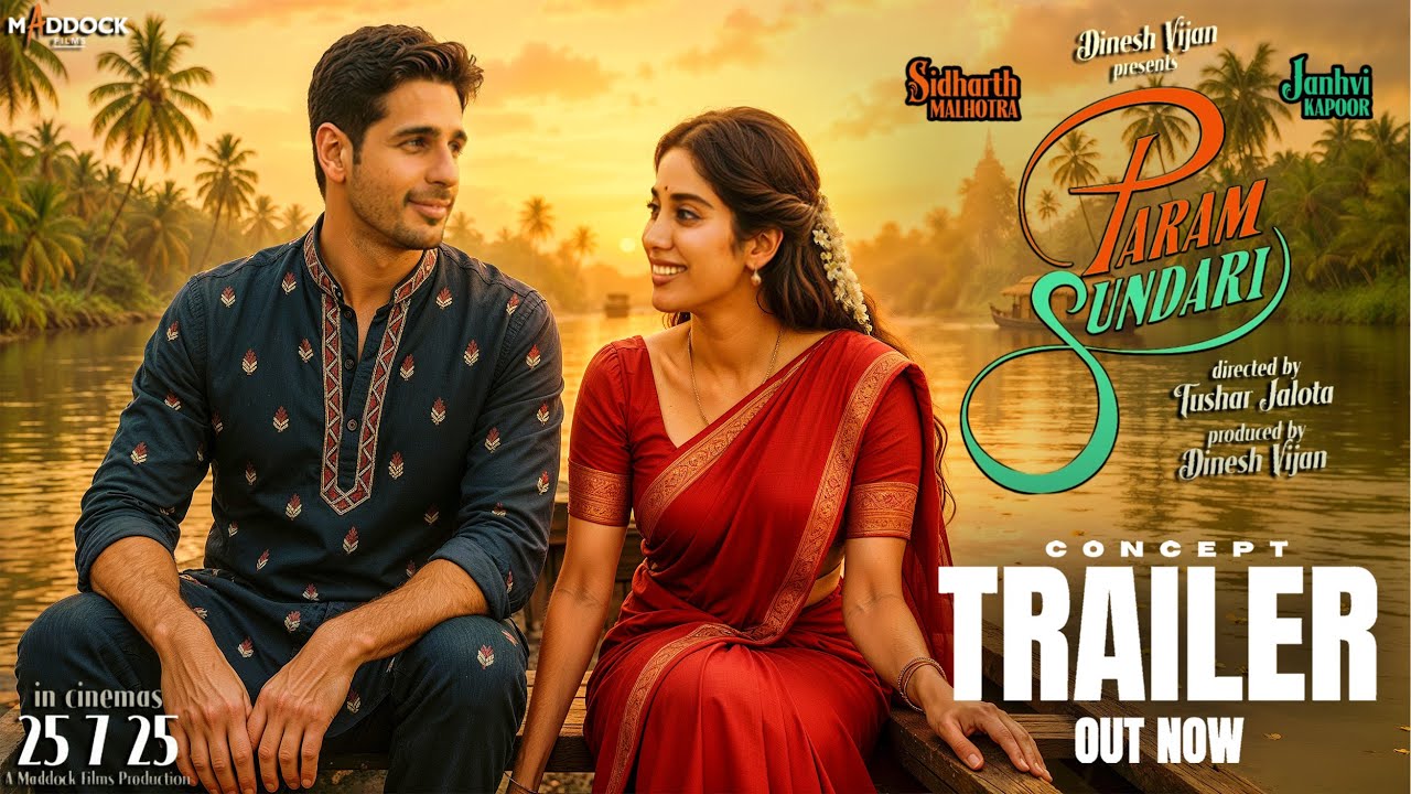 Param Sundari - Concept Trailer | Sidharth Malhotra | Janhvi Kapoor ...