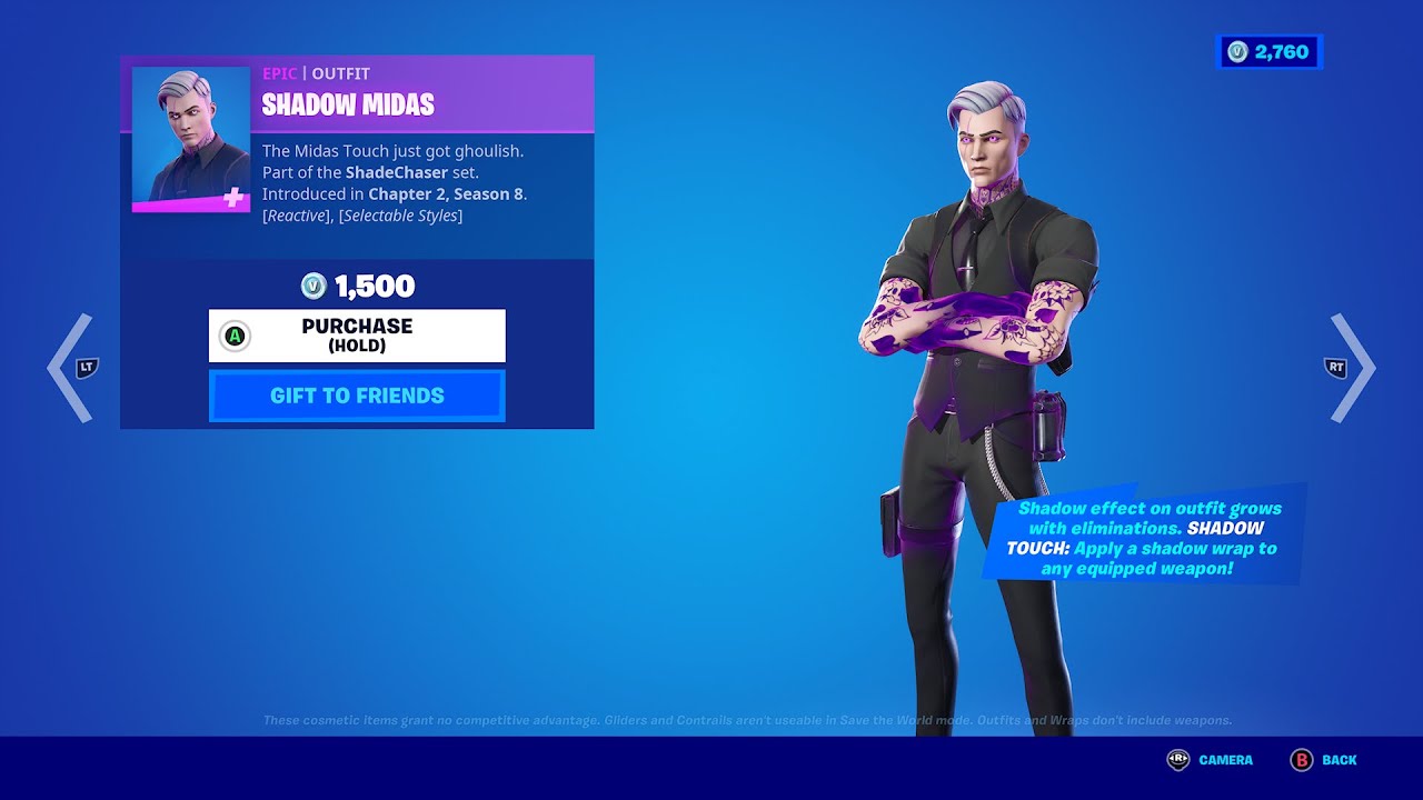 Fortnite Item Shop, October 1st 2022 - SHADOW MIDAS SKIN RETURNS ...