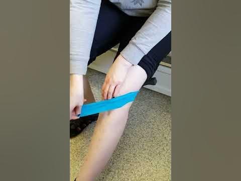 Applying Kinesiology Tape to a Hypermobile Knee - YouTube