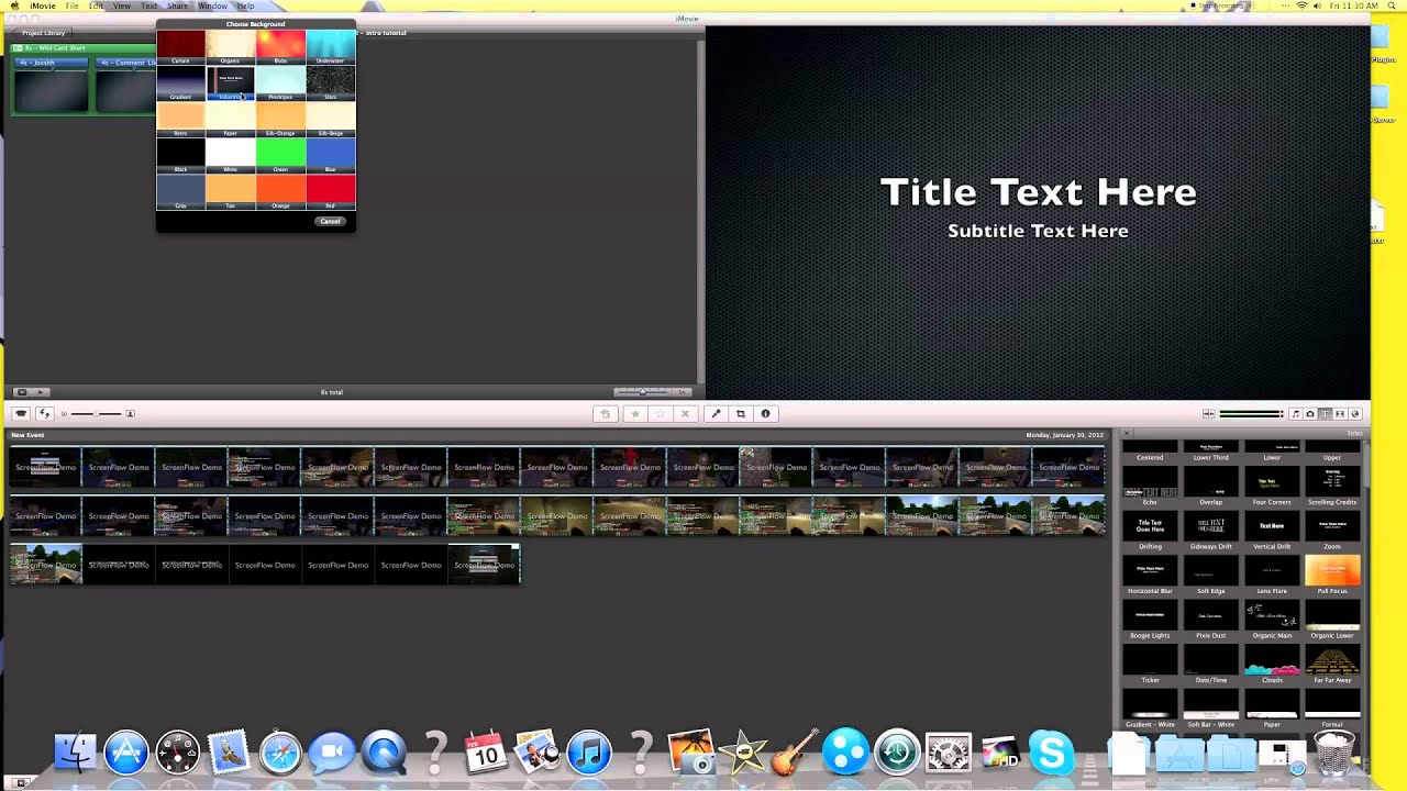 iMac How To : Make An Intro Using iMovie - YouTube