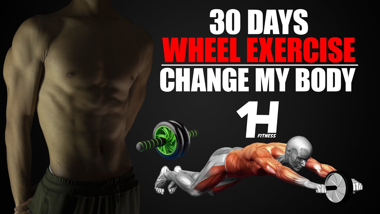 30 Days Only Wheel Exercise | Abs Wheel 30 Days Challenge | 1hFitness ...