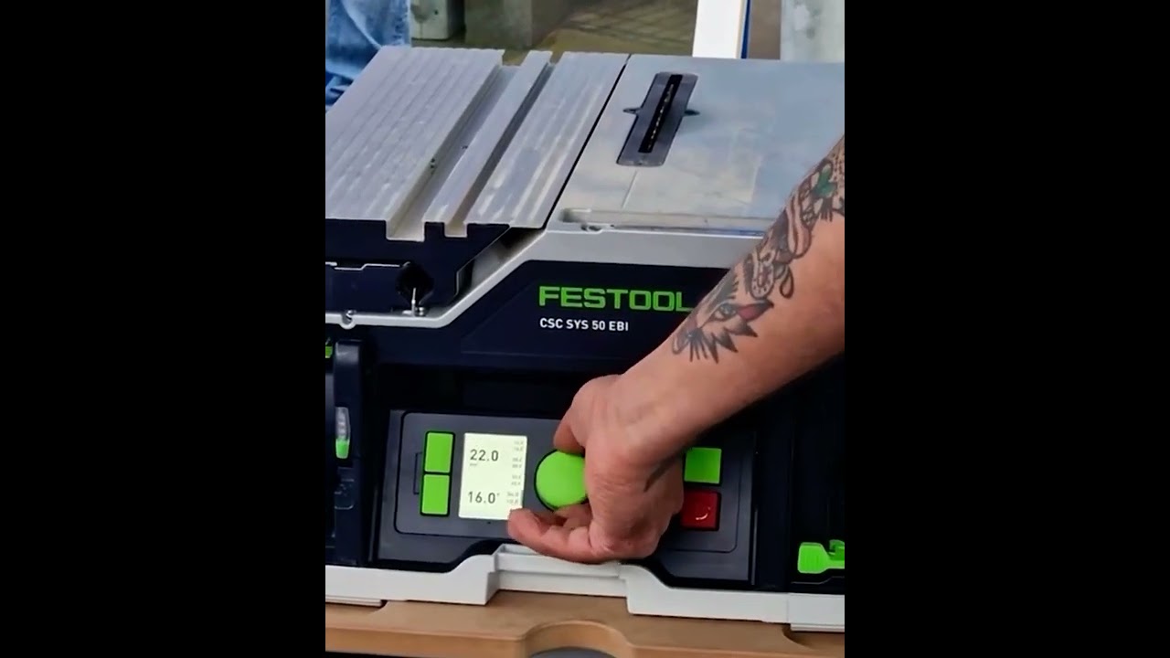 New Festool CSC 50 SYS Cordless Table Saw UNRELEASED 36v - YouTube