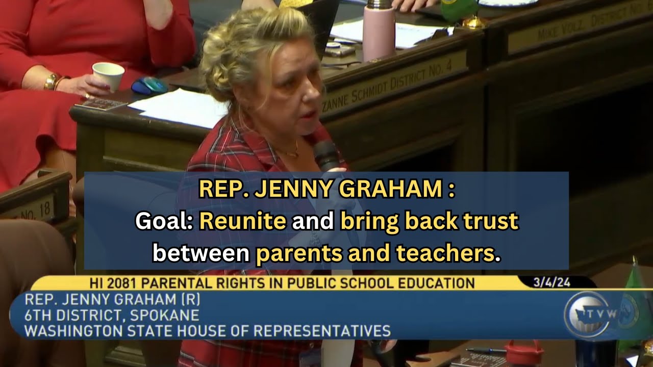 Rep. Jenny Graham on I-2081: We need to reunite and bring back trust ...