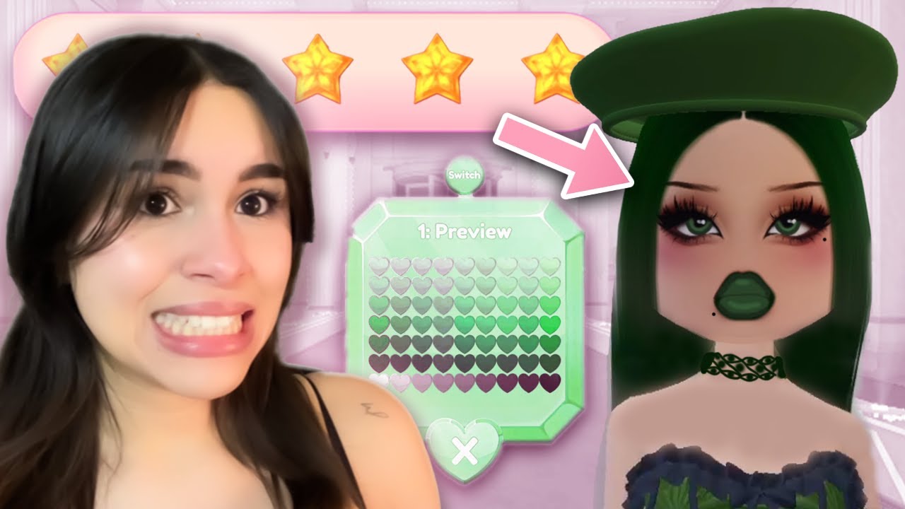 Only using ONE COLOR in Dress to Impress ROBLOX 😢 - YouTube