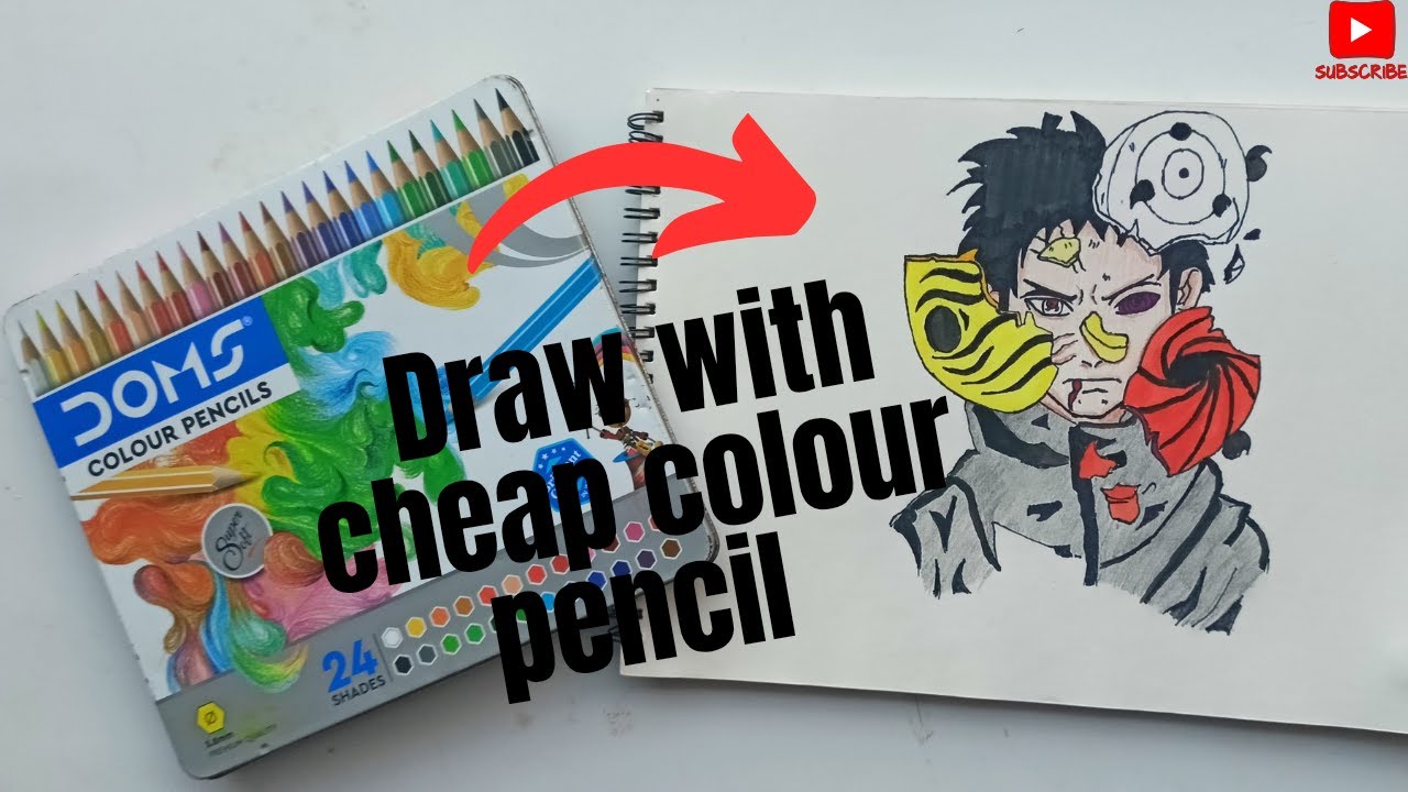 How to draw Obito Uchiha wearing a mask || How to draw anime step by ...