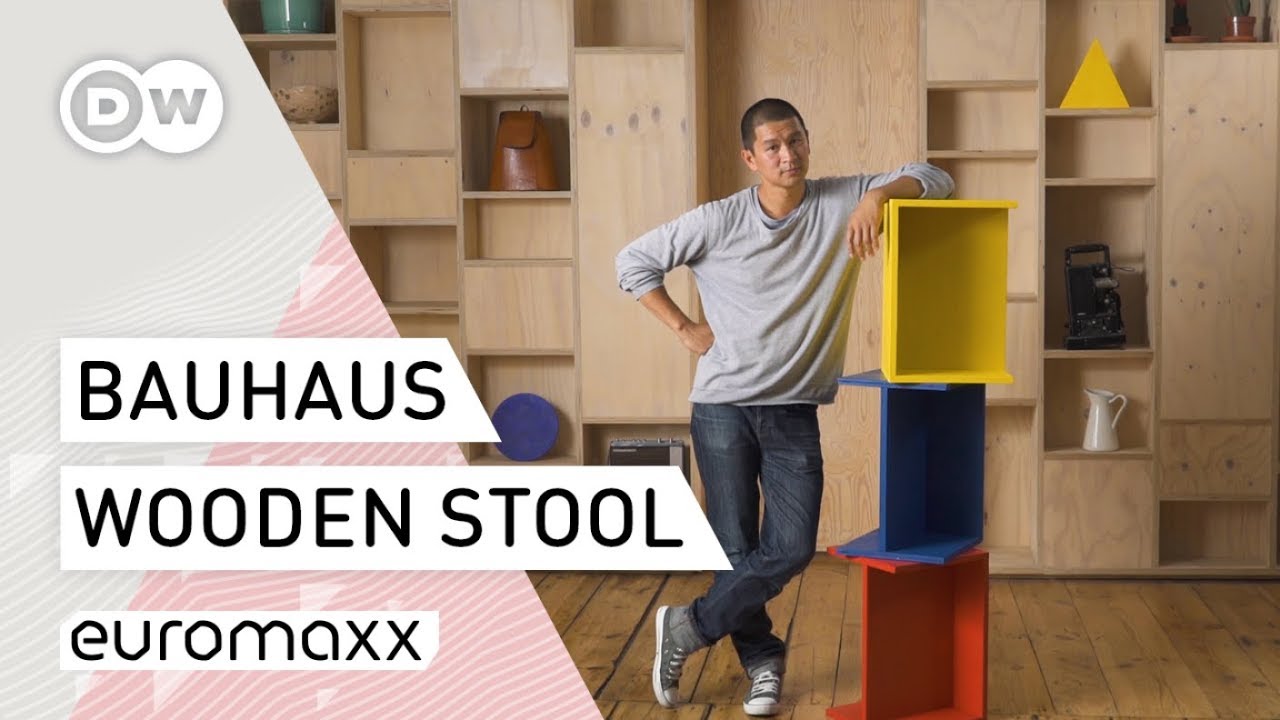 How To Bauhaus - Wooden Stool | DIY Tutorial Bauhaus Design - YouTube