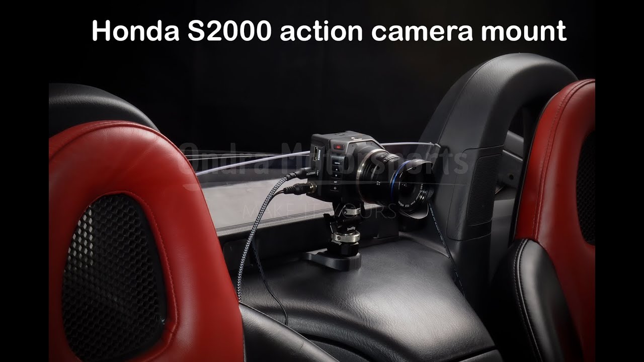 Honda S2000 action camera wind deflector mount, GoPro quick release or ...