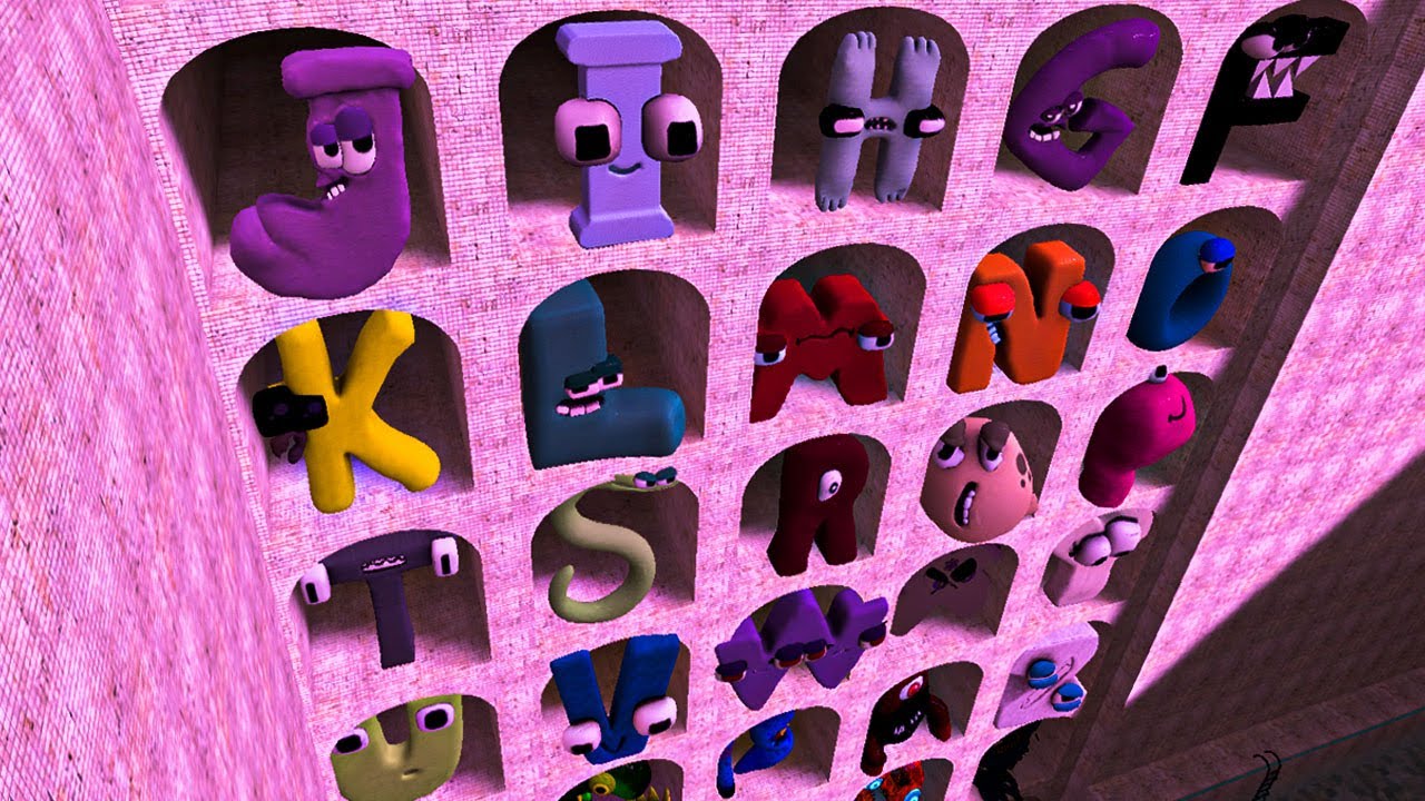 ALL ALPHABET LORE A-Z VS ALL NIGHTMARE ALPHABET LORE A-Z In Garry's Mod ...