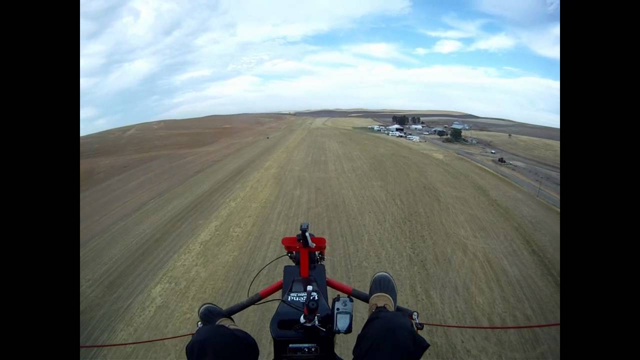 Powered Parachute high wind landing LaCrosse Wa - YouTube