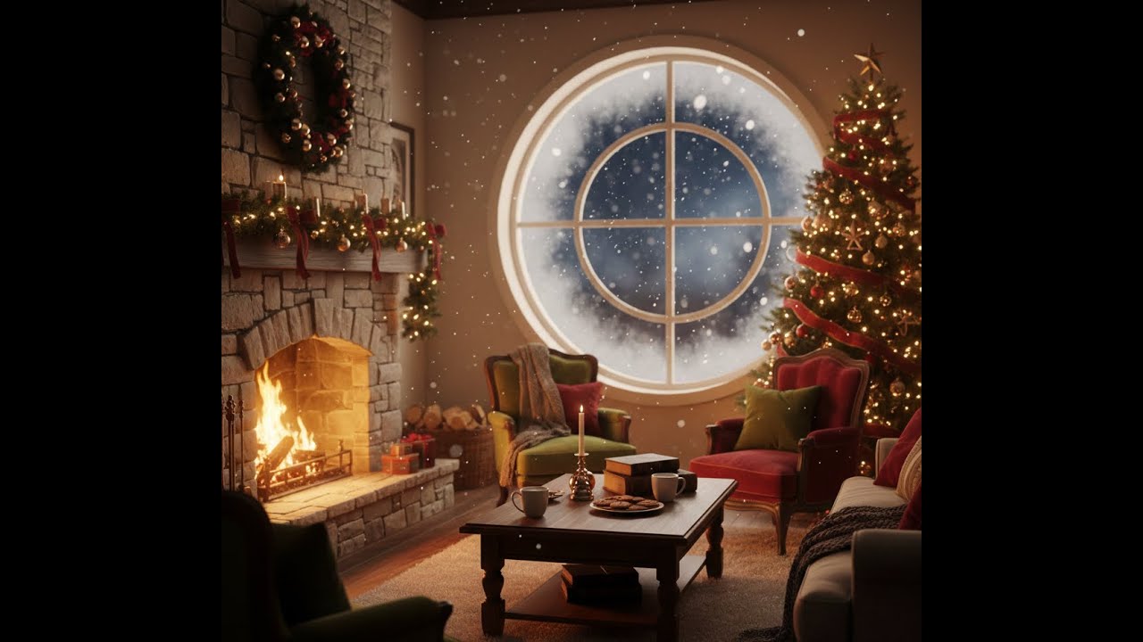 Cozy Christmas Fireplace Music – Relaxing Winter Instrumentals for a ...