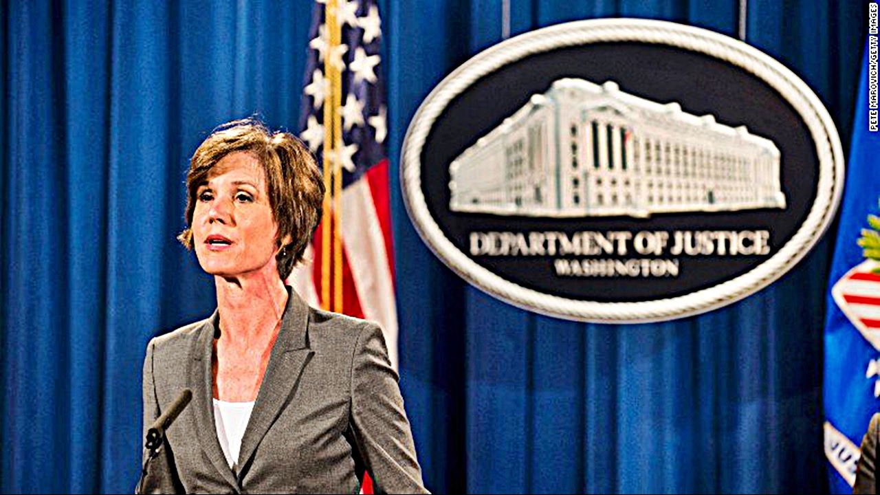 Trump Fires Attorney General Sally Yates Over Immigration Ban - YouTube