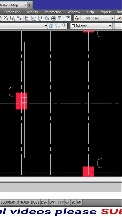 DRAW ORDER Command Using in COLUMN LAYOUT Plan #shortsvideo - YouTube