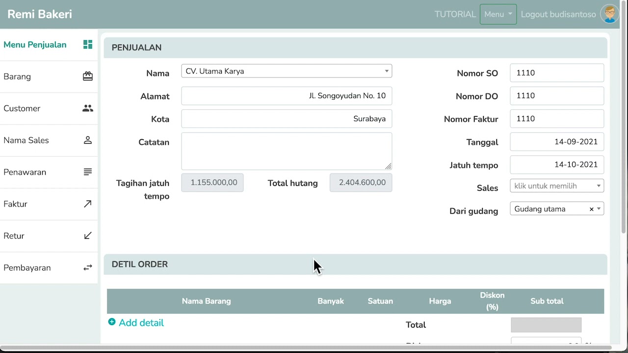 Cara Membuat Delivery Order (Surat Jalan) dan Faktur (Invoice) di ...
