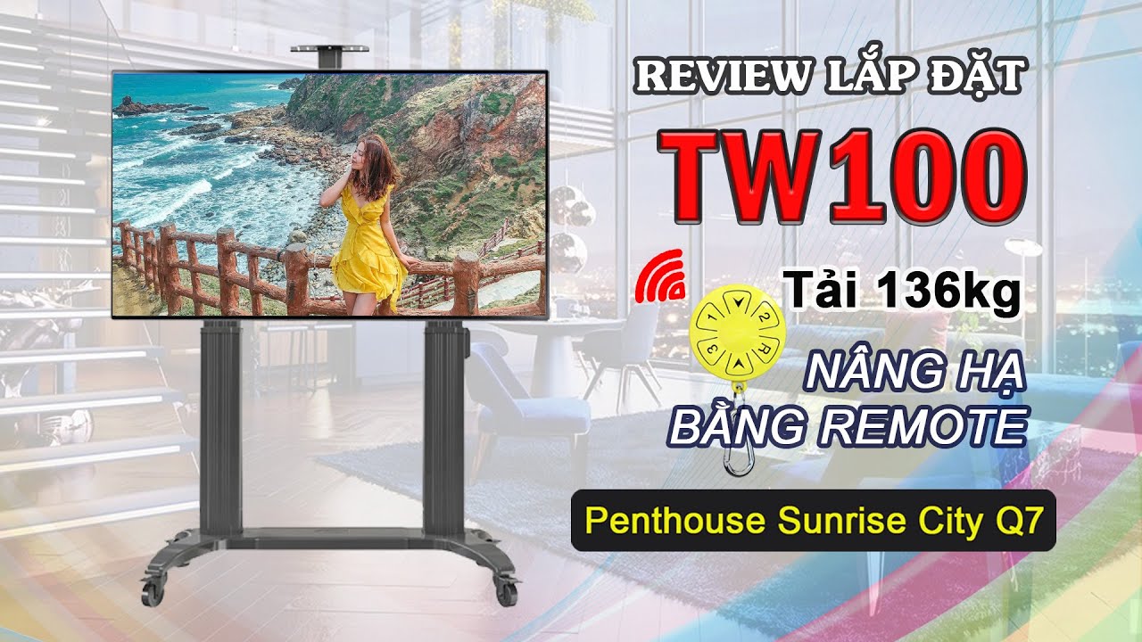 Review Thực Tế Giá Treo Tivi Di Động NB TW100 Cho TV 85inch Sang Trọng ...