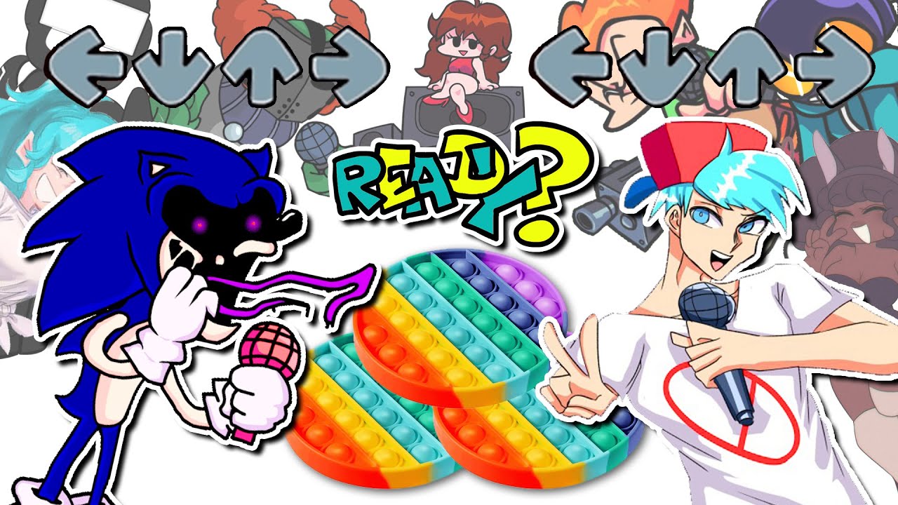 FNF Characters Tournament with Sonic.Exe |POP-IT Battle|FRIDAY NIGHT ...