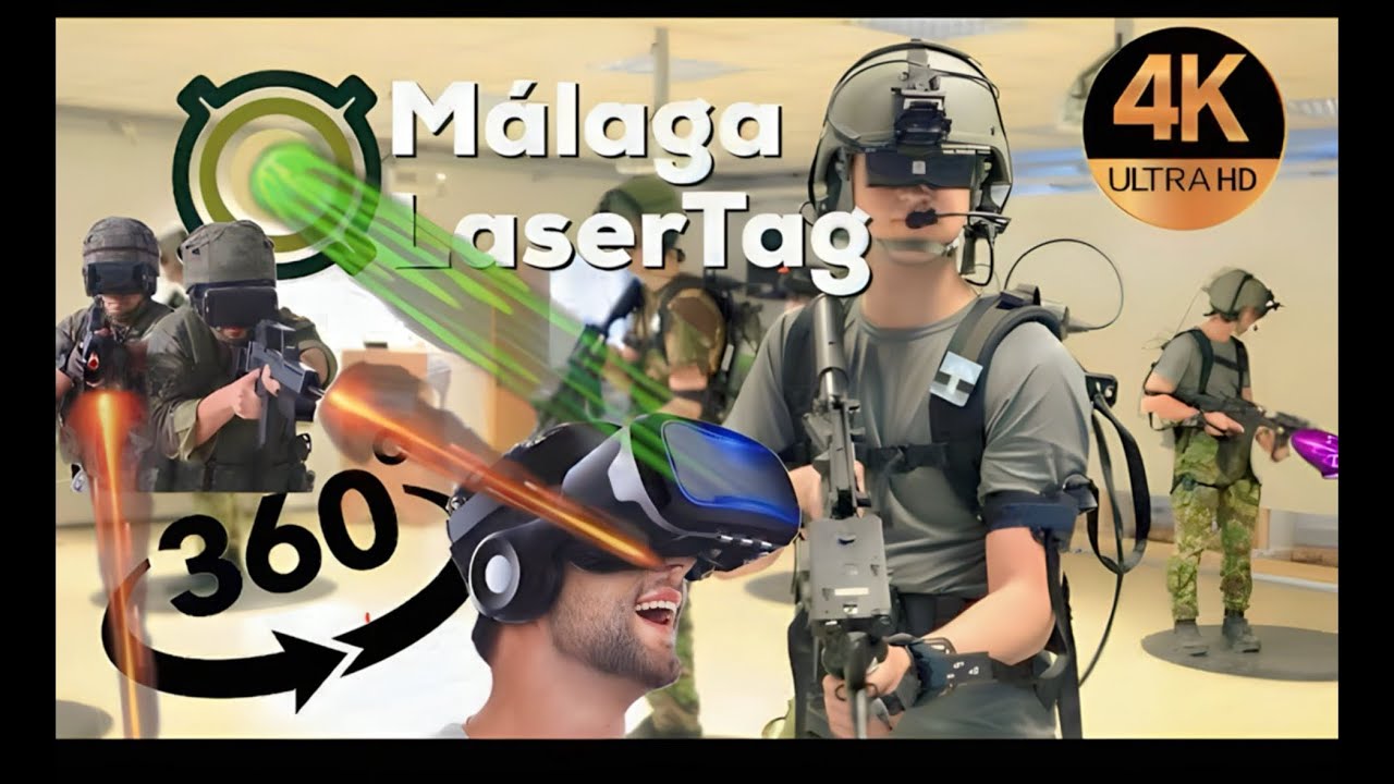 🎇BATALLA EPICA DE LASER TAG MALAGA🧨.VR 360.Gafas de Realidad Virtual ...