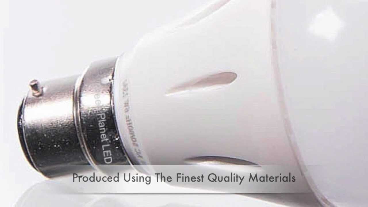 B22 LED 6w Standard Replacement Bulb @ Green Planet LED UK - YouTube
