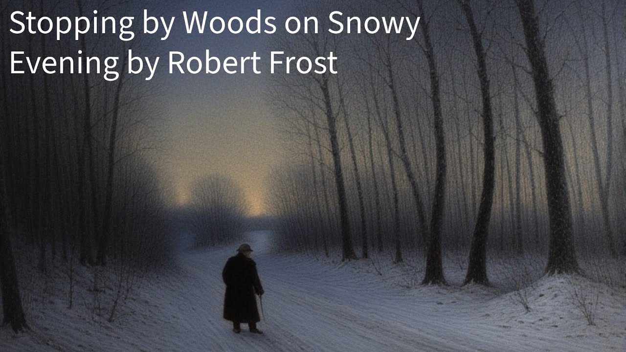 Classic poetry: Robert Frost recites "Stopping by Woods on a Snowy ...