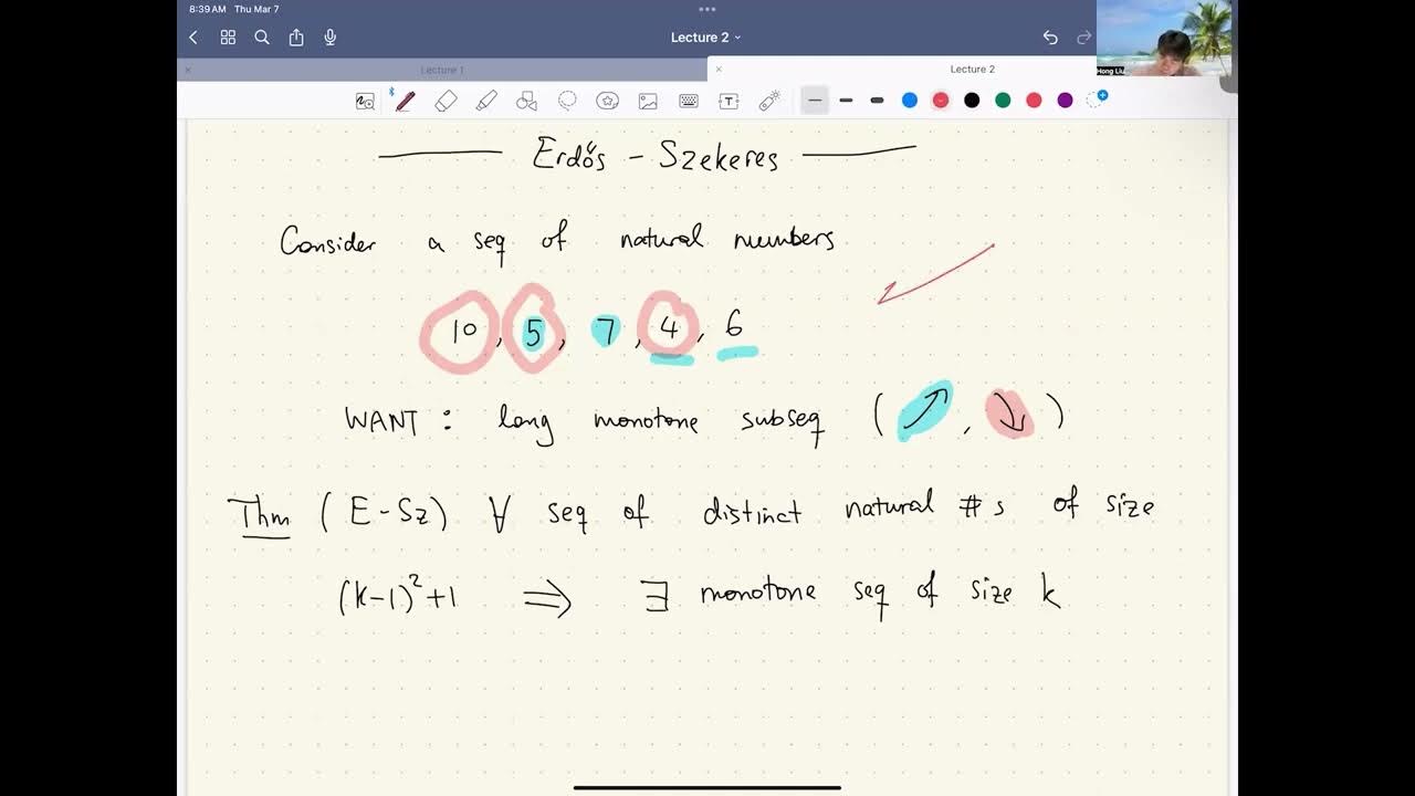 24.03.07, Hong Liu, Extremal Combinatorics: Lecture 2 - YouTube
