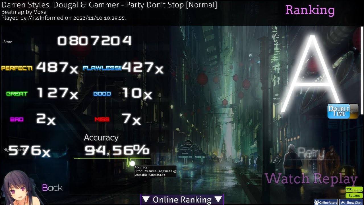 DT & HD Osu Mania | Party Don't Stop | 2.95* - YouTube