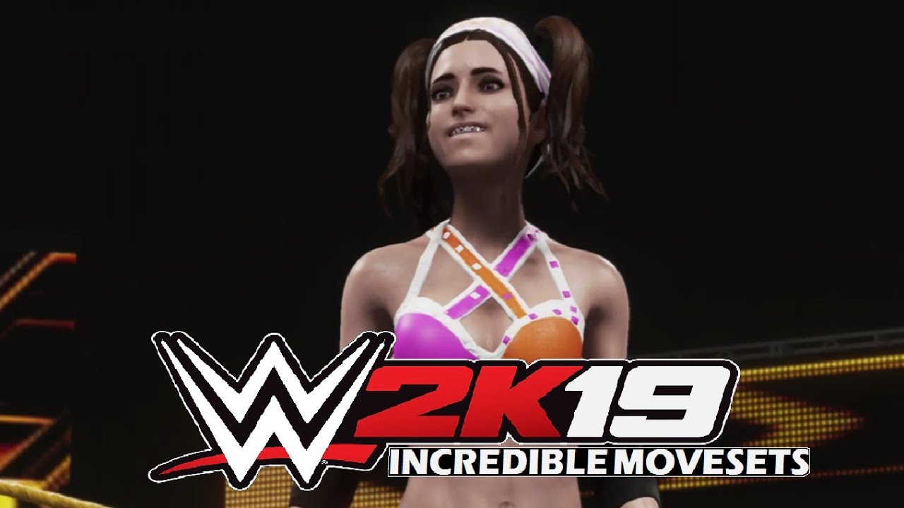 WWE 2k19 My CAW Showcase | The "Incredible Moveset" of Violet - YouTube